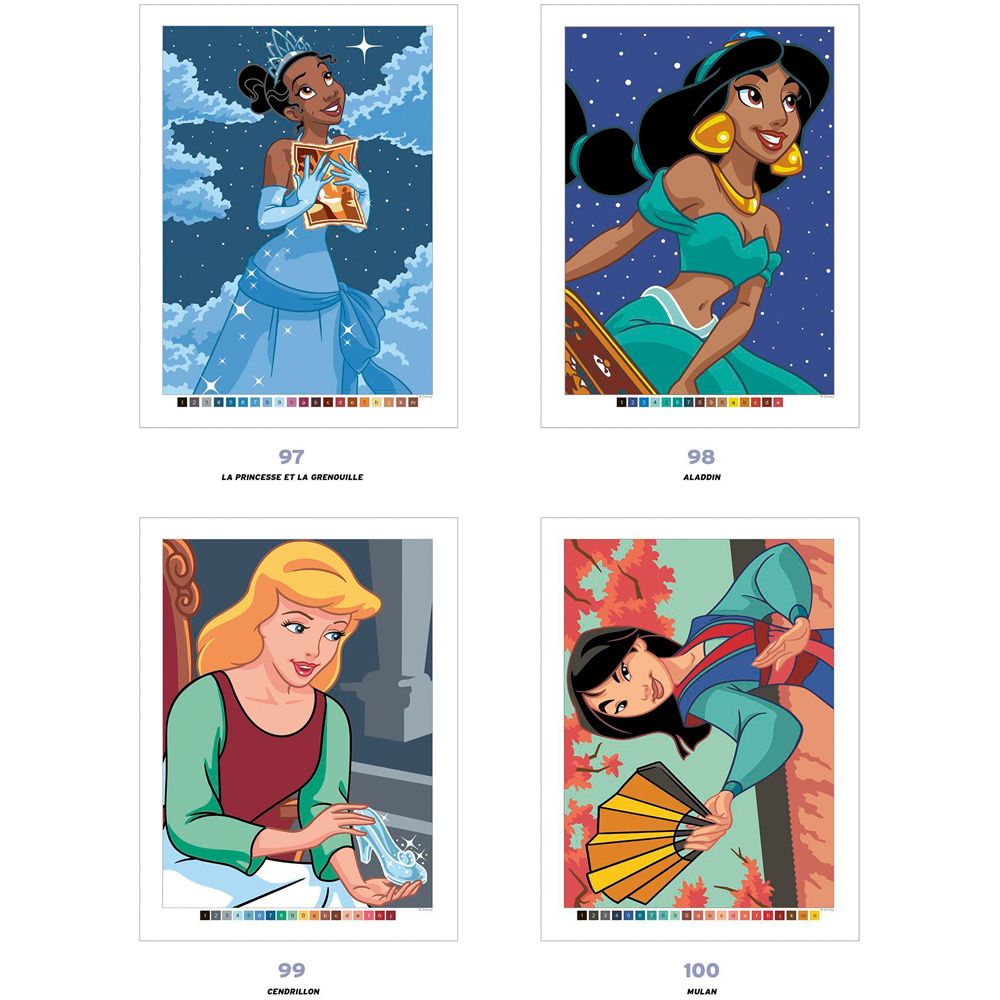 Kolorowanki po numerach Hachette Heroes Disney Pixar Best of Héroïnes ...