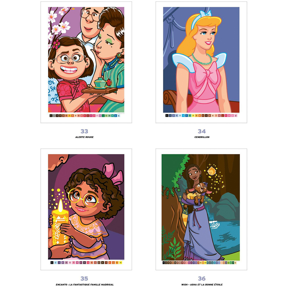 Kolorowanki po numerach Hachette Heroes Disney Pixar Best of Héroïnes ...
